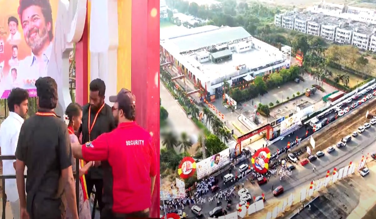 தவெக 2ஆம் ஆண்டு விழா : படையெடுக்கும் தொண்டர்கள்... திணறும் மகாபலிபுரம்! traffic stund tvk 2nd ...